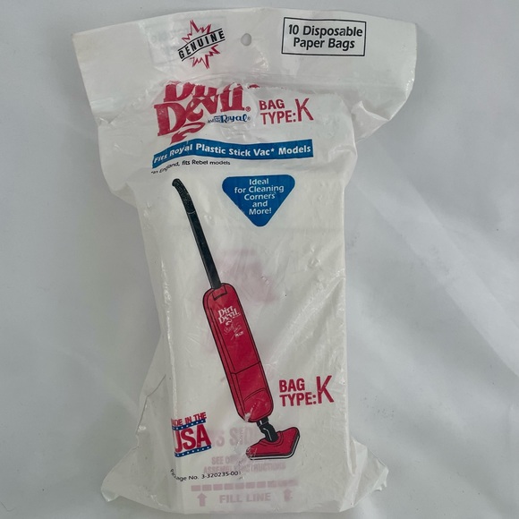 Royal Dirt Devil | Other | Dirt Devil Pack Type K Vacuum Bags For All ...